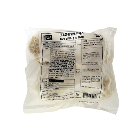 맛조은 통살새우까스(80g*10개입 800g/EA) - 최저가 사업자 식자재 | 식봄