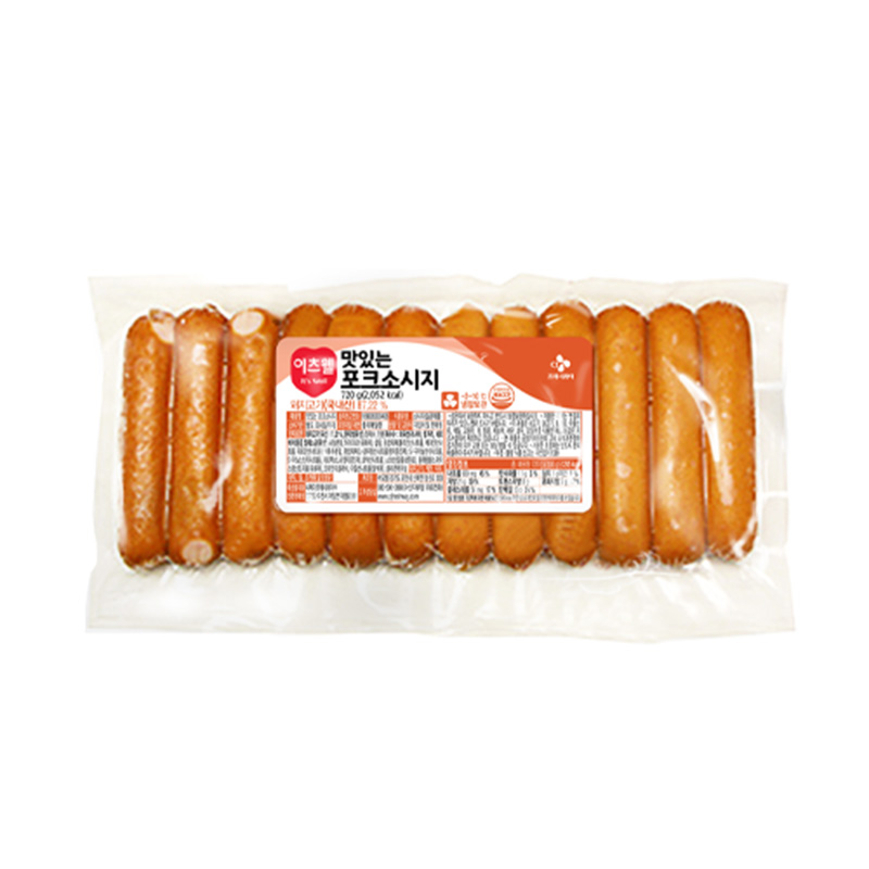 이츠웰 포크 소시지(60g*12입 720g/EA) 소세지 - 최저가 사업자 식자재 | 식봄