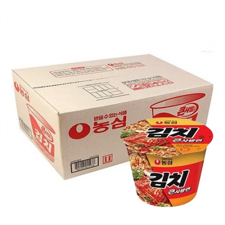 농심 김치큰사발면(112g*16EA/BOX) - 19,360원 - 식봄