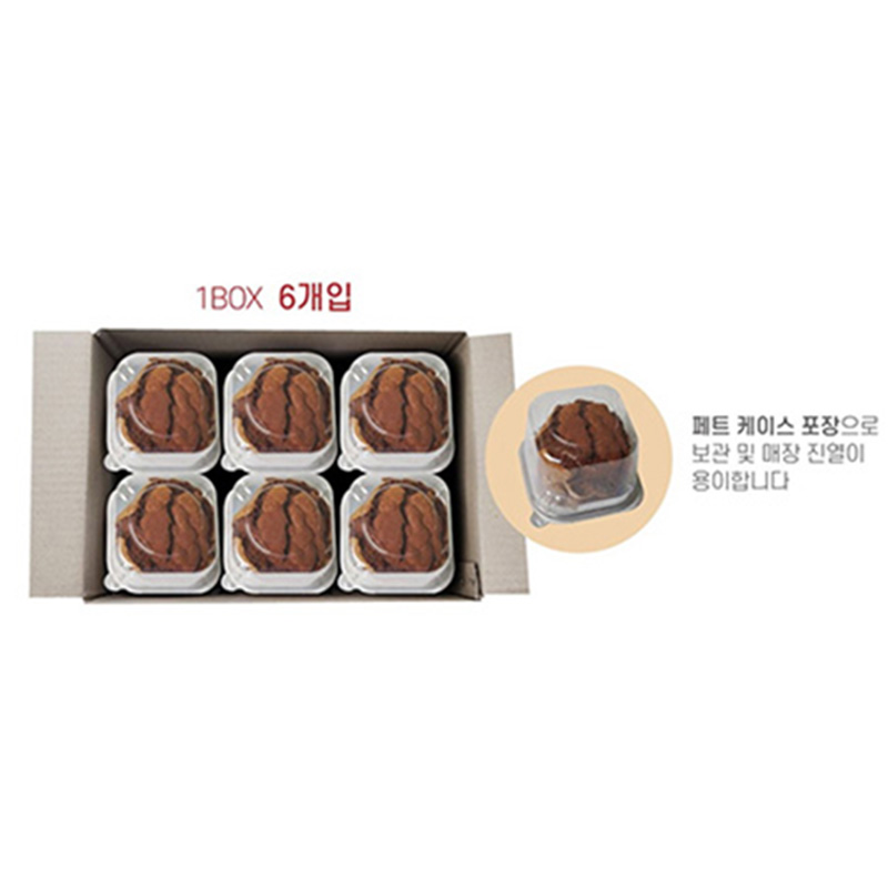 케익드라마 폭탄카스테라(티라미수_130g*6입 780g/BOX) [원산지: 상세설명참조] - 최저가 사업자 식자재 | 식봄