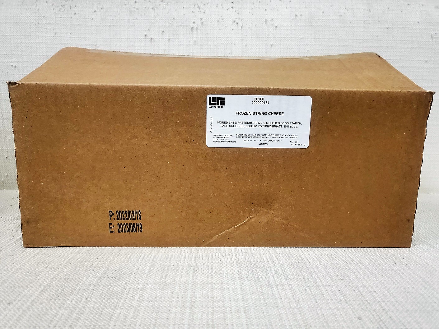 레프리노 프로즌 스트링치즈 14mm 6.8kg - 최저가 사업자 식자재 | 식봄