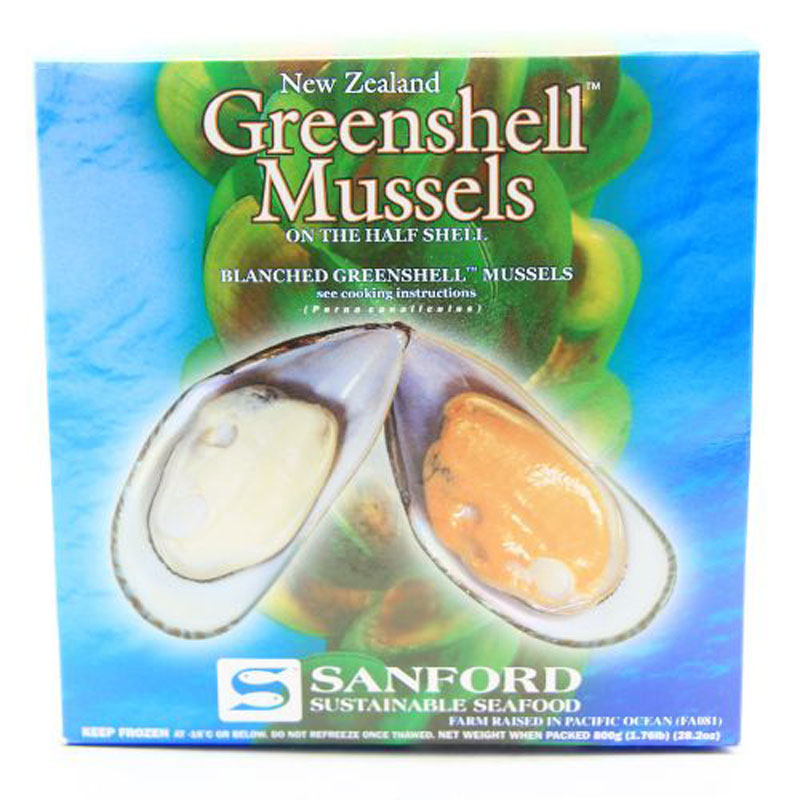 그린홍합(하프쉘 M 800G*12EA/BOX 뉴질랜드 | 식봄