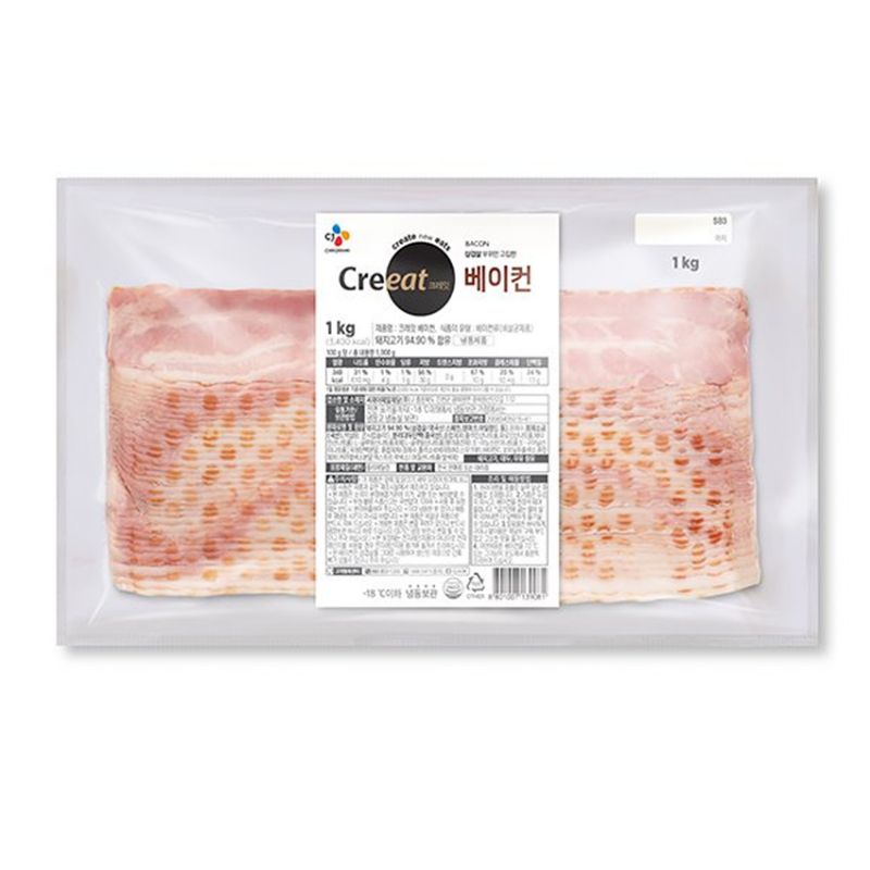 크레잇 냉동베이컨(B2B 1Kg/EA) - 17,970원 - 식봄