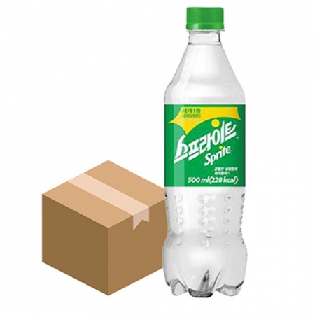 스프라이트 사이다(실온 PET_500ml 업소용 500g*24EA/BOX 한국) - 17,250원 - 식봄