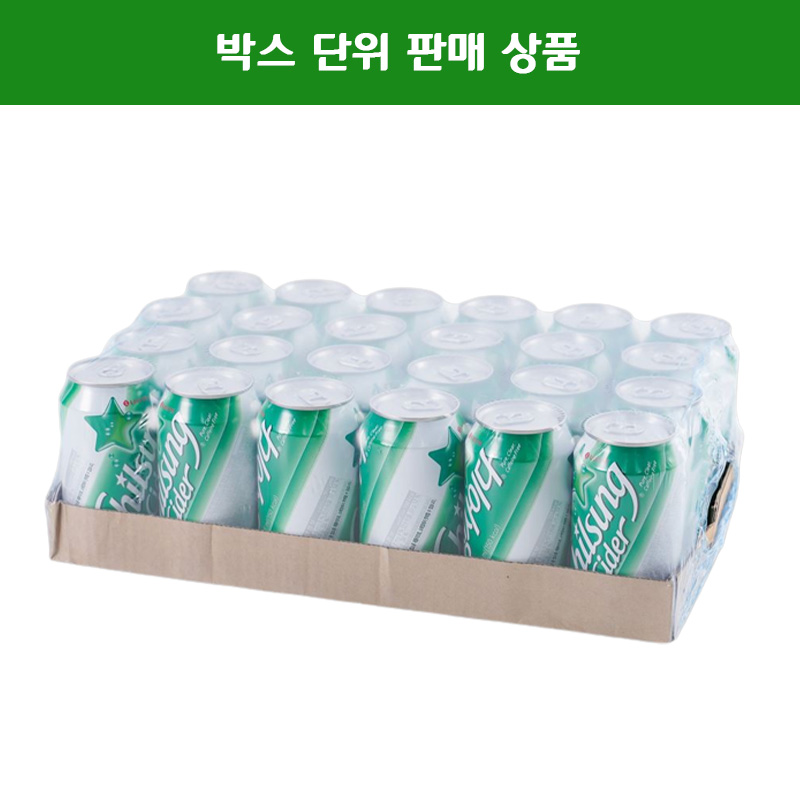 칠성 사이다(실온 355ml 업소용 355g*24EA/BOX) | 식봄