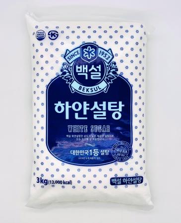 CJ 백설 하얀설탕 3kg / 백설탕 백설설탕 흰설탕 - 8,200원 - 식봄
