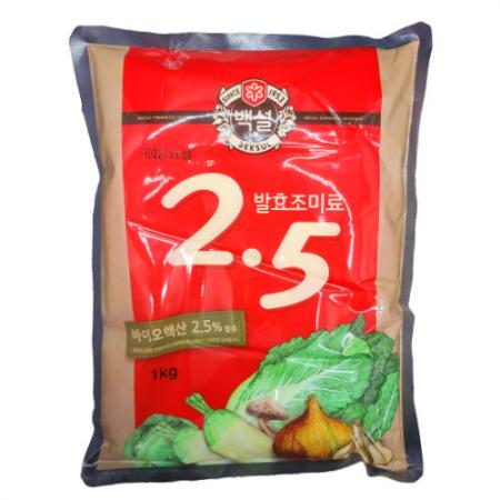CJ 백설 바이오핵산2.5% 1kg MSG 조미료 - 12,500원 - 식봄